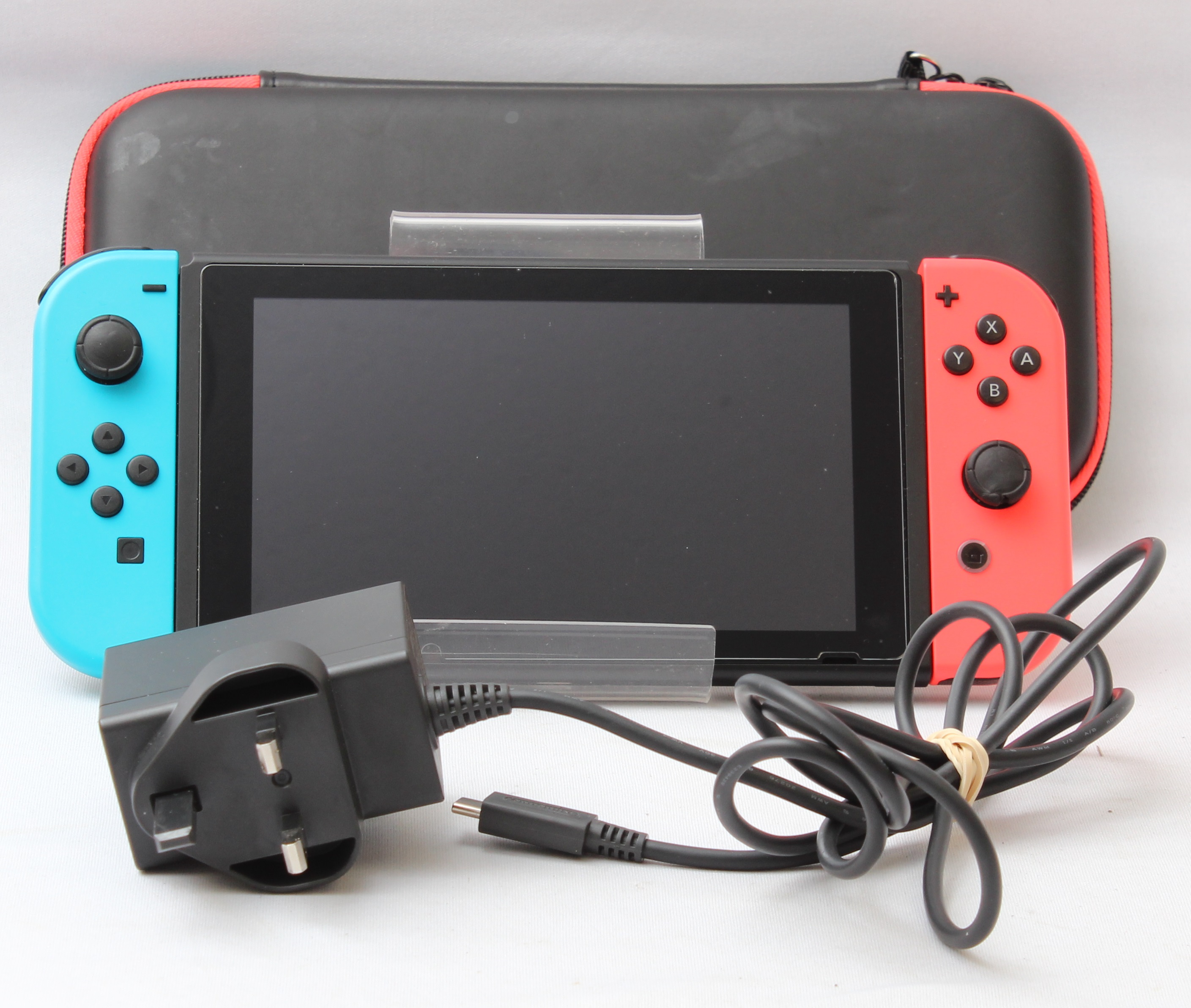 Used Nintendo Switch 32GB Handheld Games Console - Neon Red/Blue No ...